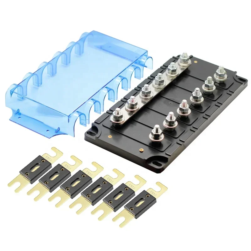Auto parts 6 WAY fuse box Electronic Glass Fiber ANL automotive auto holder
