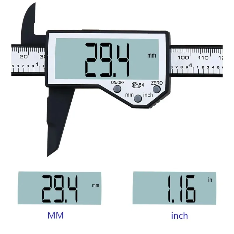 New IP54 Electronic Digital Caliper Extra Large LCD Screen Inch/Metric ...