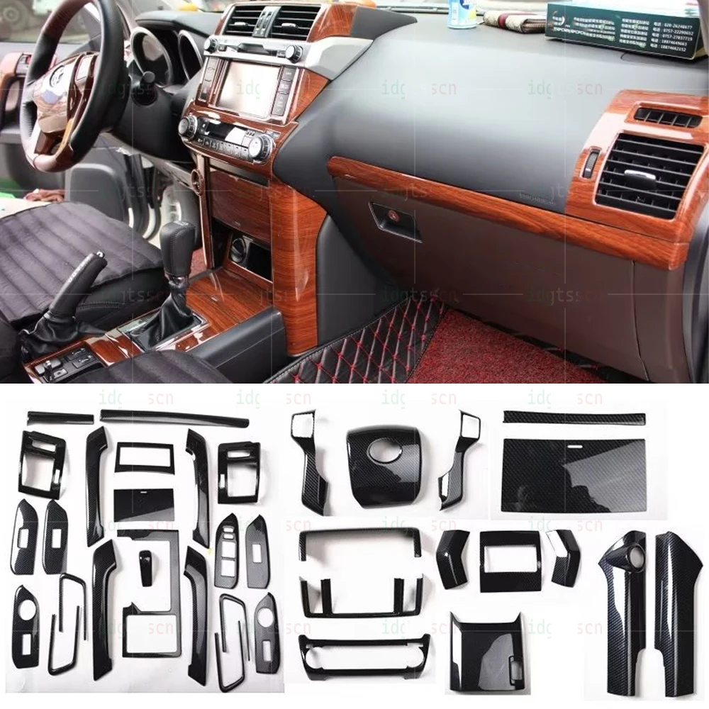 Car-Interior-Carbon-Fiber-Full-Set-Sticker-For-Toyota-Prado-J150-10-16 ...
