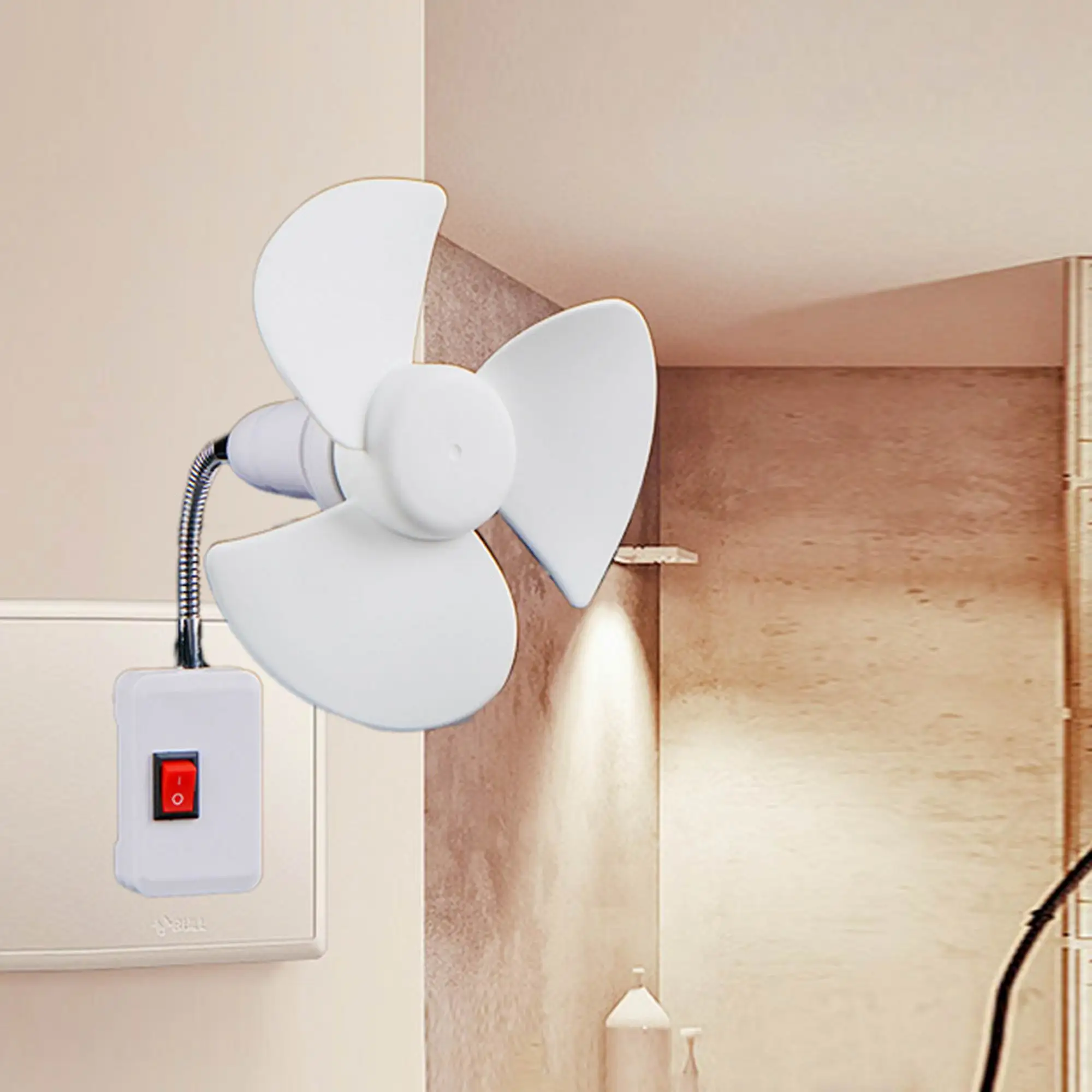 Small-Socket-E27-Screw-in-Ceiling-Fan-with-Light-6-3-Inch-Mini-Ceiling ...