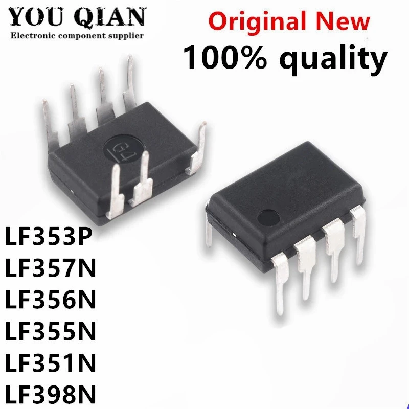 10PCS LF353P DIP 8 LF353N LF353 DIP8 LF357N LF357 LF356N LF356 LF355N ...