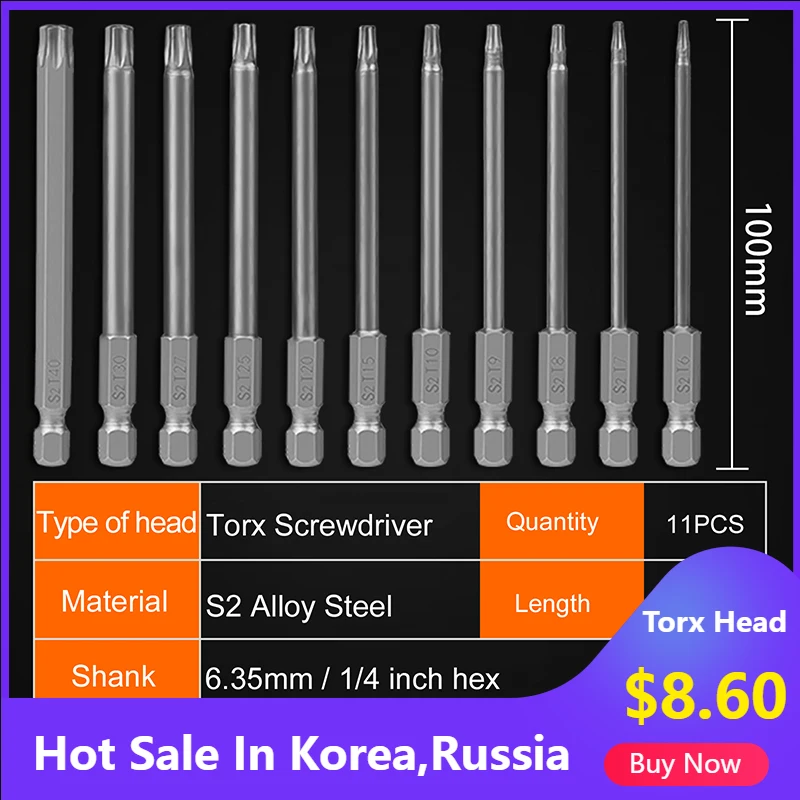 Torx-Screwdriver-Bits-with-Hole-Long-Hex-Bit-Set-Seguran-a-El-trica ...