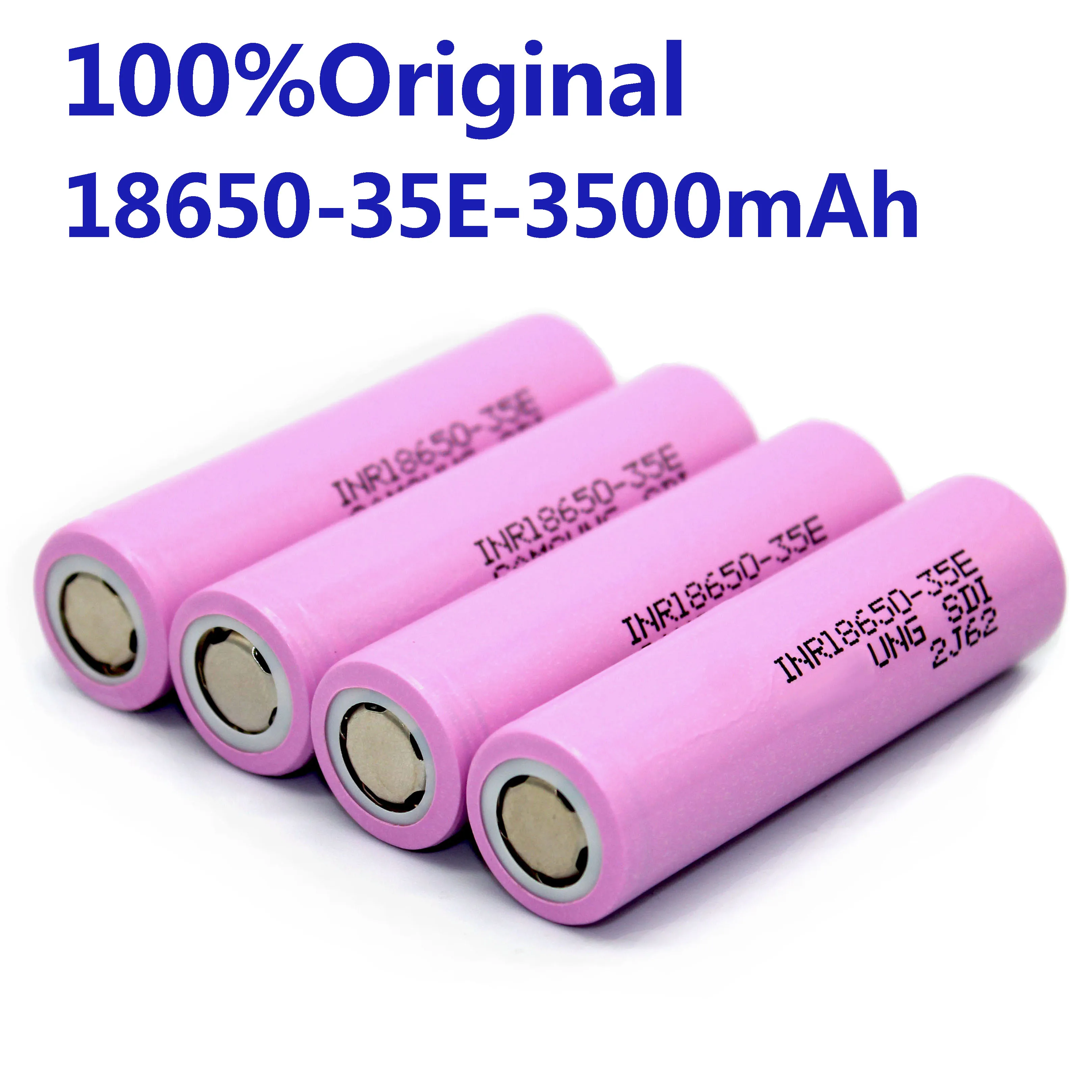 100% Original for 18650 3500mAh 25A Discharge INR18650 35E 3500mAh 18650 Li-Ion 3.7 v ...