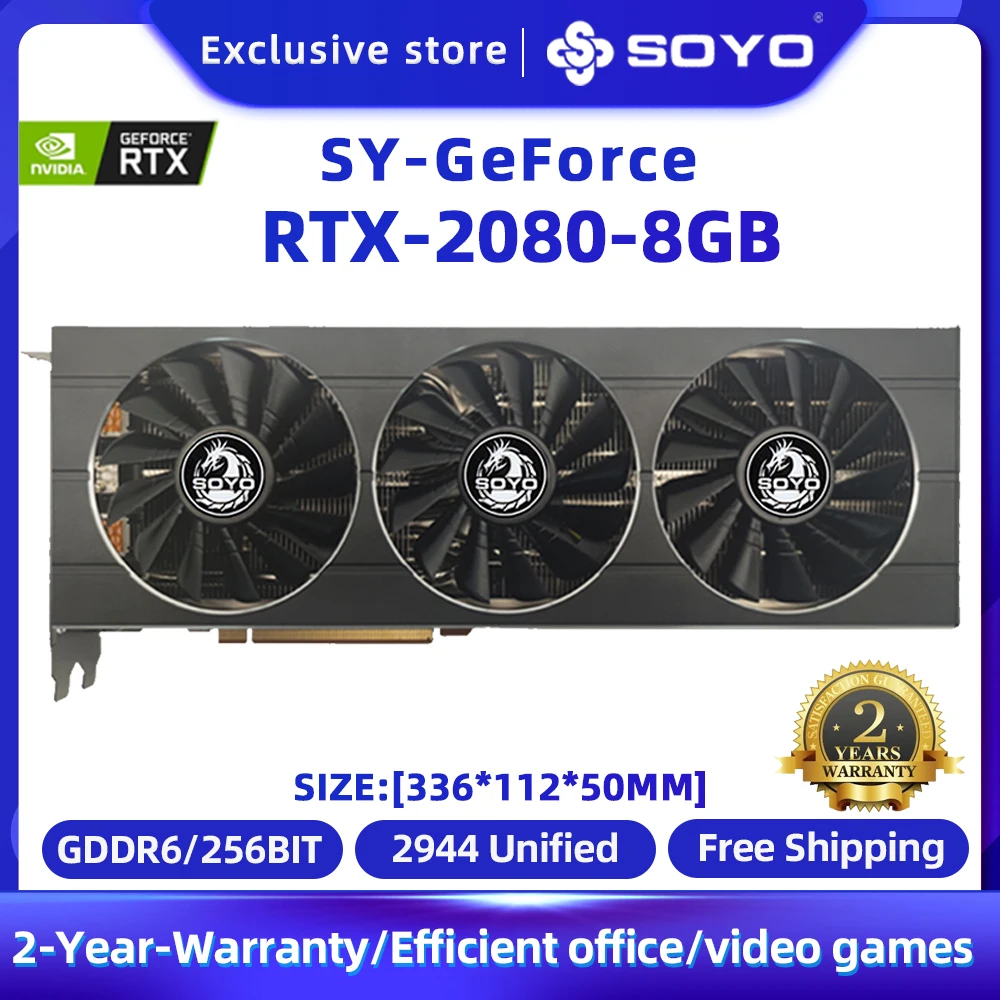 SOYO-NVIDIA-RTX-2080-8GB-New-Desktop-PC-Graphics-Card-Geforce-Rtx2080 ...