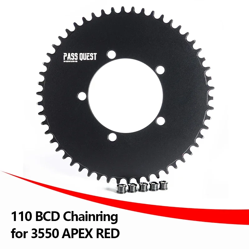 Pass-Quest-110-BCD-Chainring-for-3550-APEX-RED-Narrow-Wide-Chainring ...