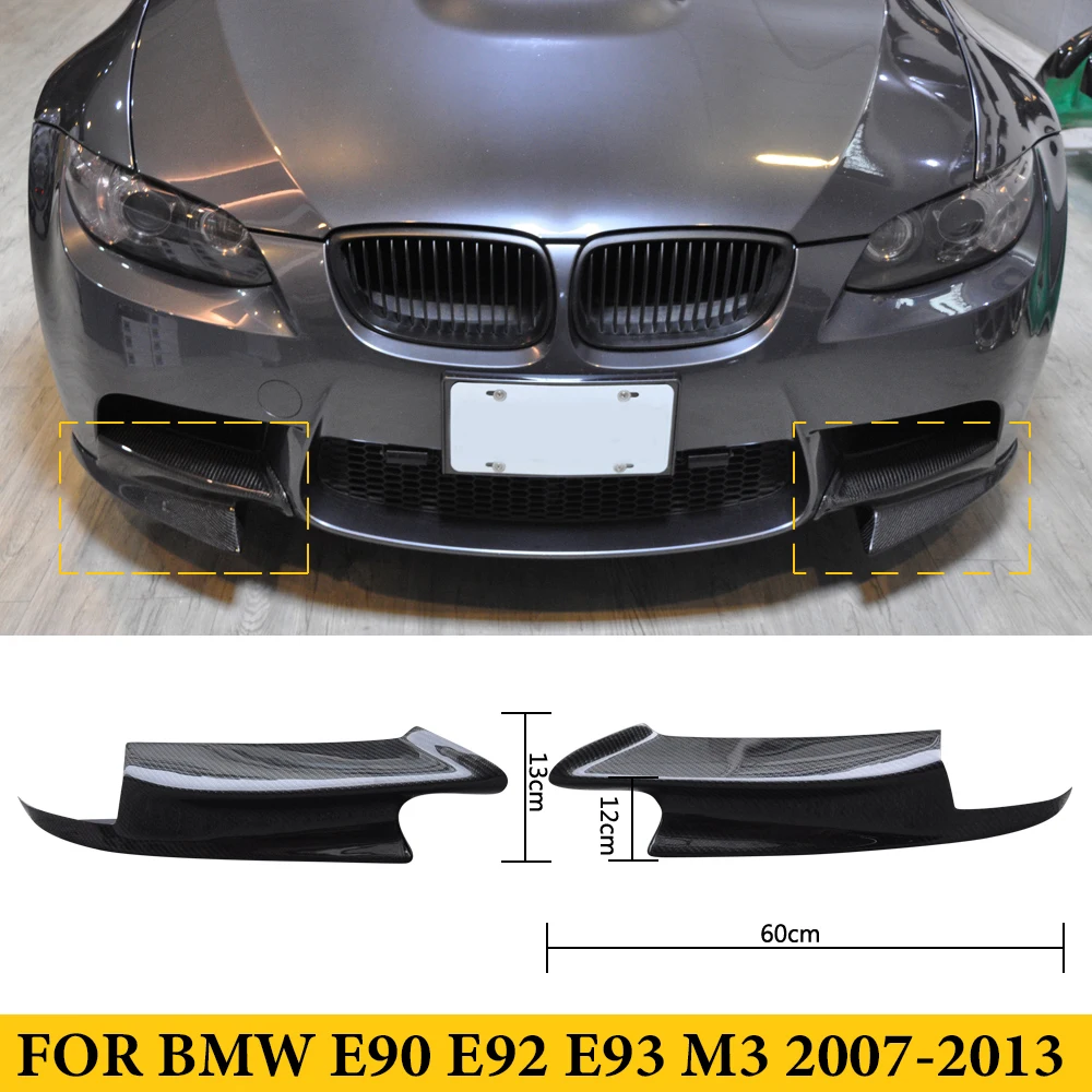 For-BMW-E92-E90-E93-M3-3-Series-2007-2013-Carbon-Fiber-Front-Bumper ...