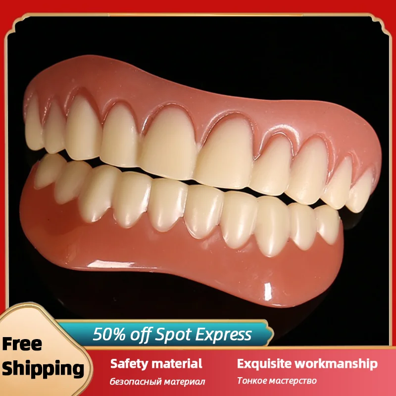 2022false Teeth Silicone Upper Lower Veneers Perfect Laugh Veneers ...