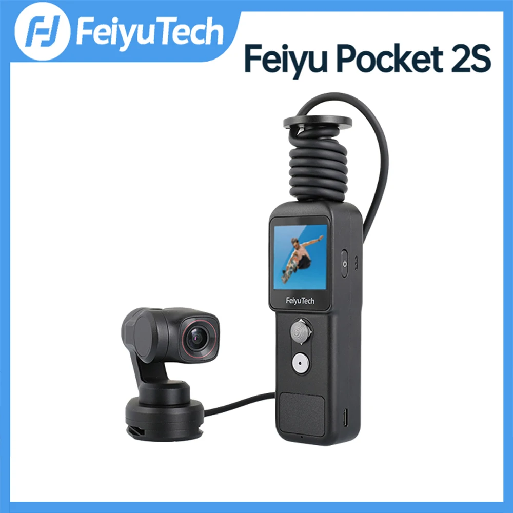 FeiyuTech Feiyu Pocket 2S 3-Axis Gimbal Camera Split Design Magnetic ...