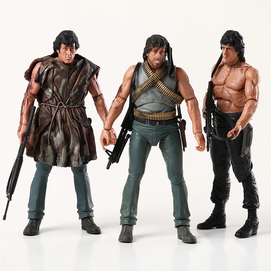 NECA-First-Blood-John-J-Rambo-Action-Figure-PVC-Collection-Model-Toy ...
