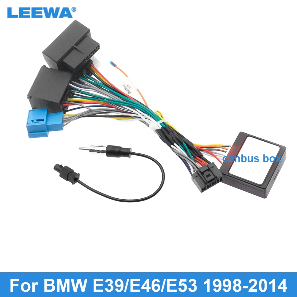 LEEWA-Car-16pin-Power-Cord-Wiring-Harness-Adapter-For-BMW-E39-E46-E53 ...