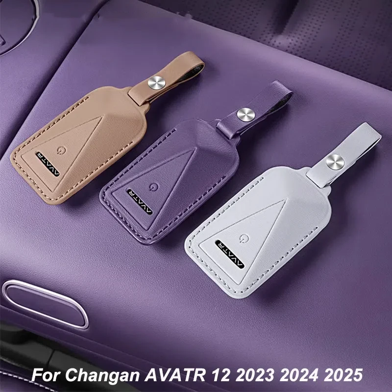 For Changan AVATR 07 11 12 2023-2025 Car NAPPA Leather Key Buckle Case ...