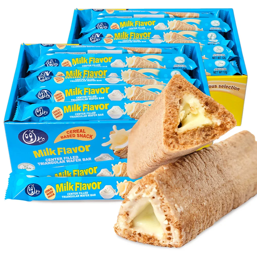 2 boxes (60 pieces) Oko Milk Flavored Wafer Snack Cookies Snacks ...