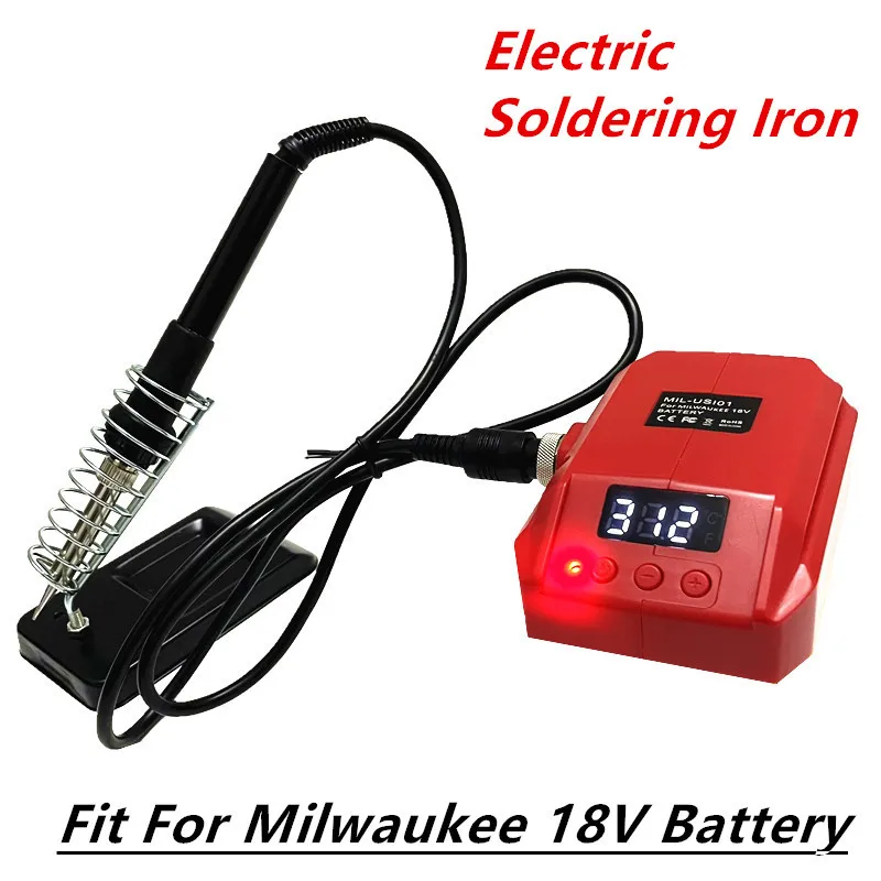 Fit-For-Milwaukee-18V-Battery-Electric-Soldering-Iron-60W-Cordless ...