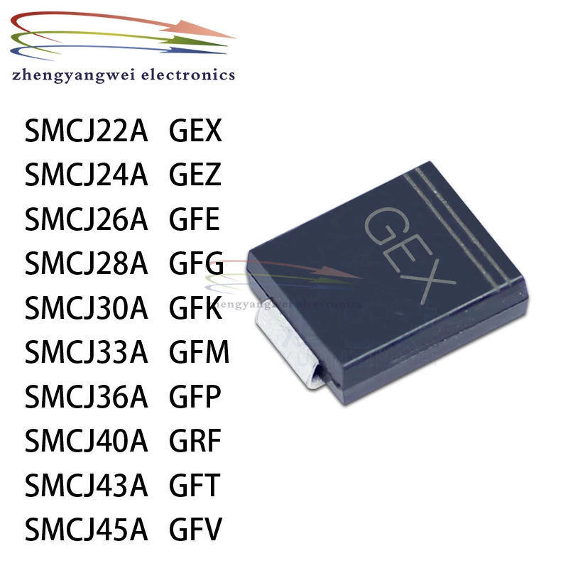 Diodo-de-supresi-n-transitoria-SMD-SMCJ22A-GEX-SMCJ24A-SMCJ26A-GFE ...