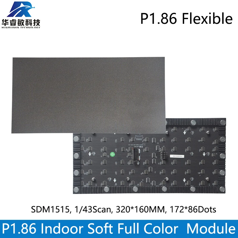 Scheduled-delivery-P1-86-Indoor-Full-Color-LED-Display-Panel-320x160mm-Flexible-module-Matrix ...