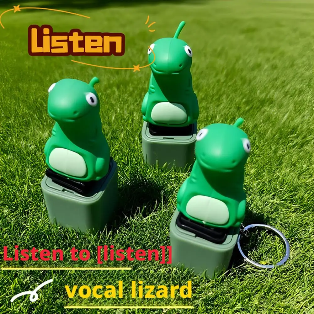 Cute Lizard Button Sound Keychain Rechargeable Fidget Clicker Sound ...