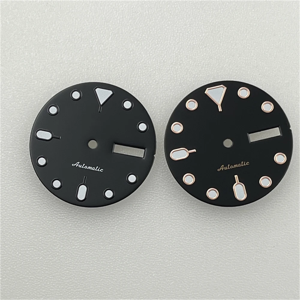 NH36 Dials 28.5mm Dial Green Luminous Watch Faces for NH36A/4R36 ...