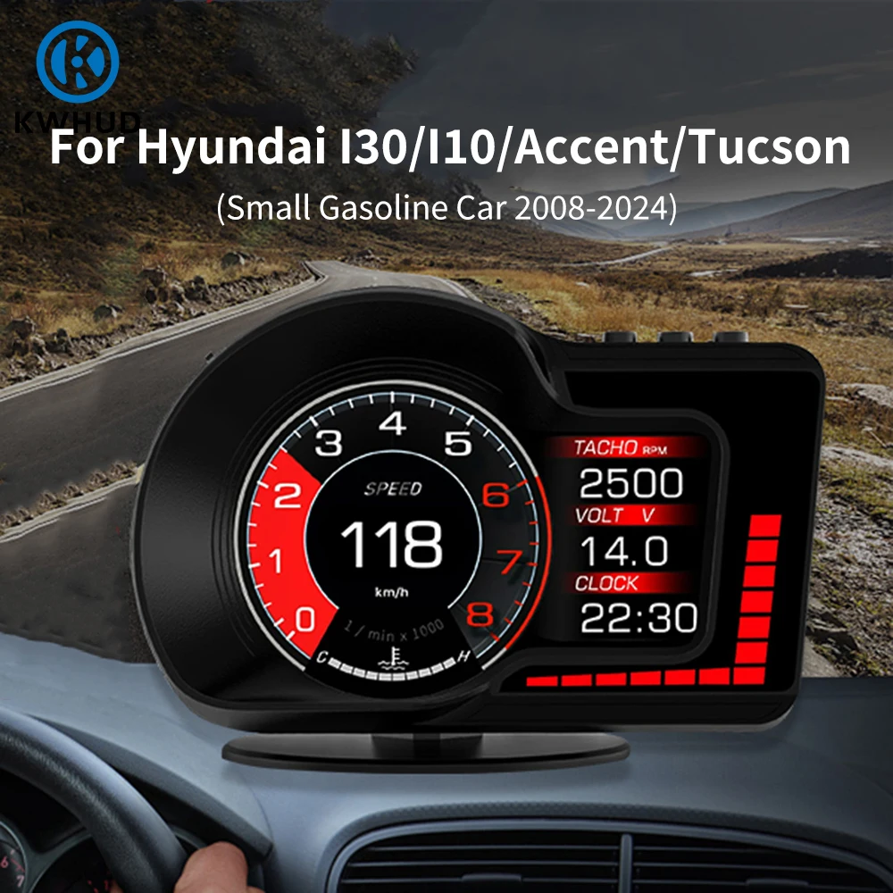 KWHUD-F15-HUD-OBD2-Display-Car-On-board-Computer-Speedometer-RPM-Meter ...