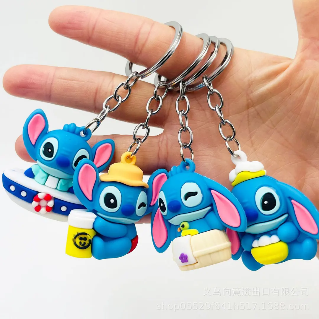 10pcs/lot Lilo & Stitch Toys Keychian Anime Stitch Pendant Keychain ...