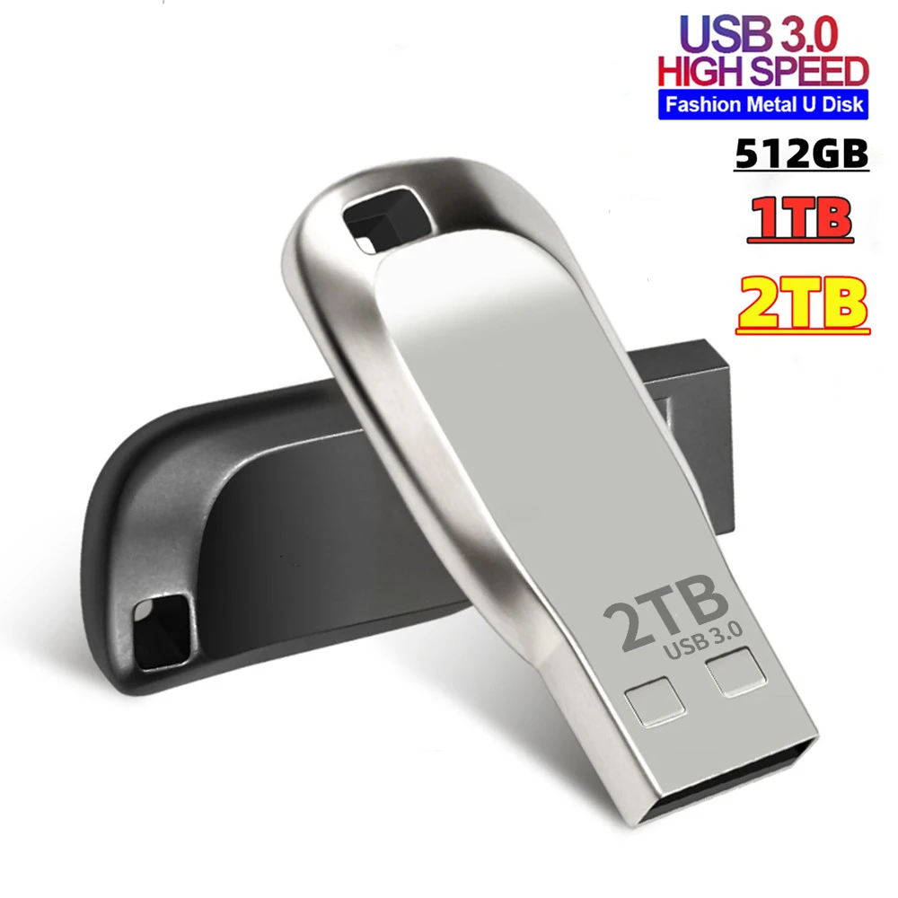 Metall Stick USB Stick 3,0 2TB 1TB Übertragung 3,0 Speicher Mini Tragbare Flash Stick Zubehör ...