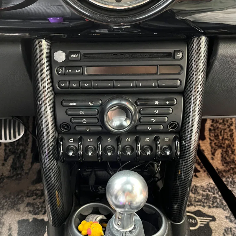 Carbon-Fiber-Look-Side-Center-Console-Support-Panel-Dashboard-Trim ...