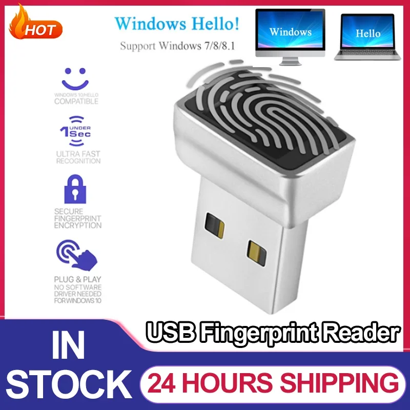 For-Windows-10-Hello-Biometric-Fingerprint-Login-USB-Fingerprint-Reader ...