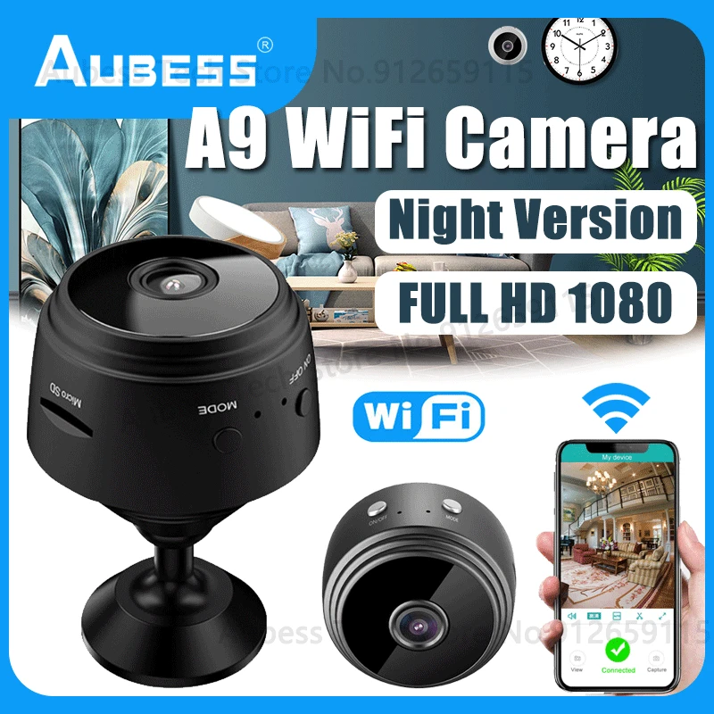 A9 Mini Surveillance Cameras With Wifi 1080p Hd Mini Ip Camera Sensor ...