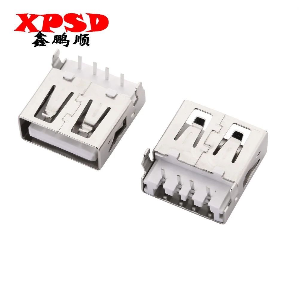 10PCS-USB-AF-TYPE-FEMALE-SOCKET-90-degree-USB-plug-socket-Sink-plate ...