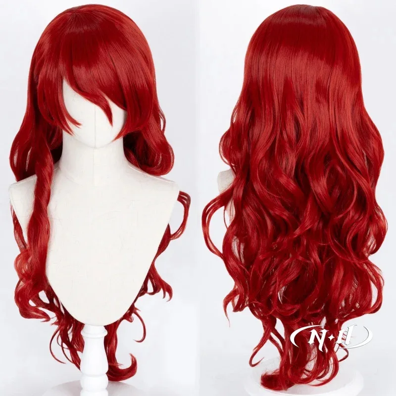 DY2025ND Mitsuru Kirijo Cosplay Wig Megami Tensei Cos Red Hair Wigs for ...