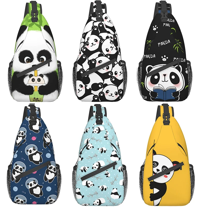 Cute-Cartoon-Panda-Sling-Bag-For-Women-Men-Animal-Print-Crossbody ...