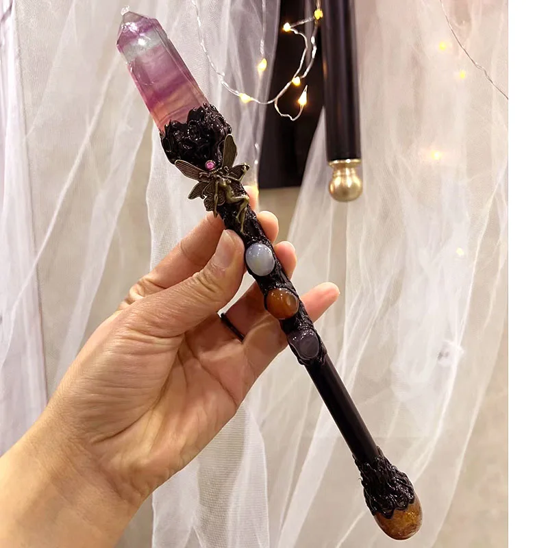 Hand-Made-Natural-Rainbow-Fluorite-Semi-Precious-Healing-Stones-Chakra ...