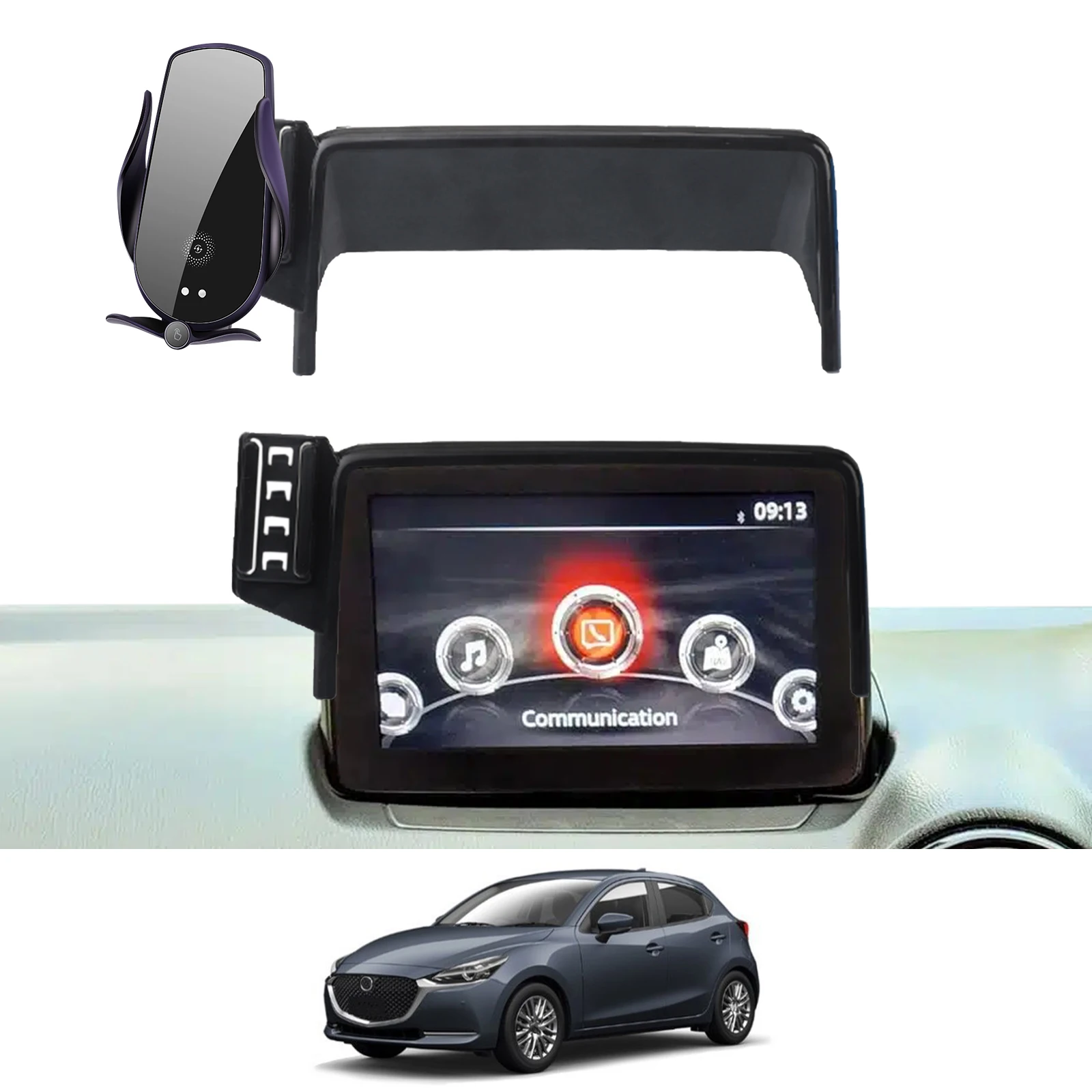 for Mazda 2 2015~2023 Mazda2 Demio Hatchback Phone Holder Screen Fixed ...