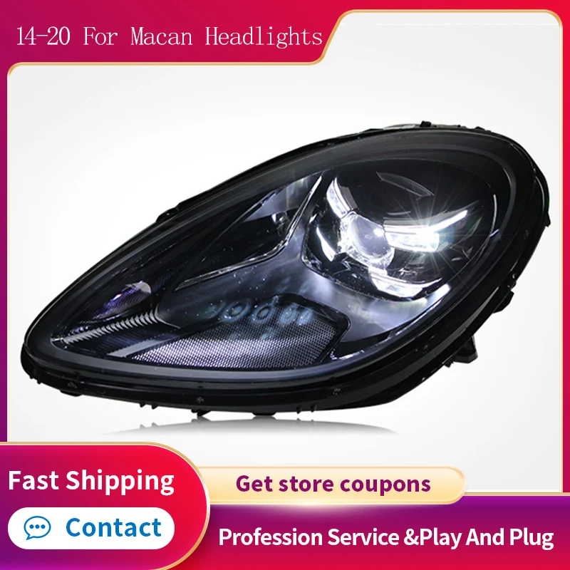 Car Assembly Headlights for PORSCHE Macan LED Headlight 2014-2020 Head ...