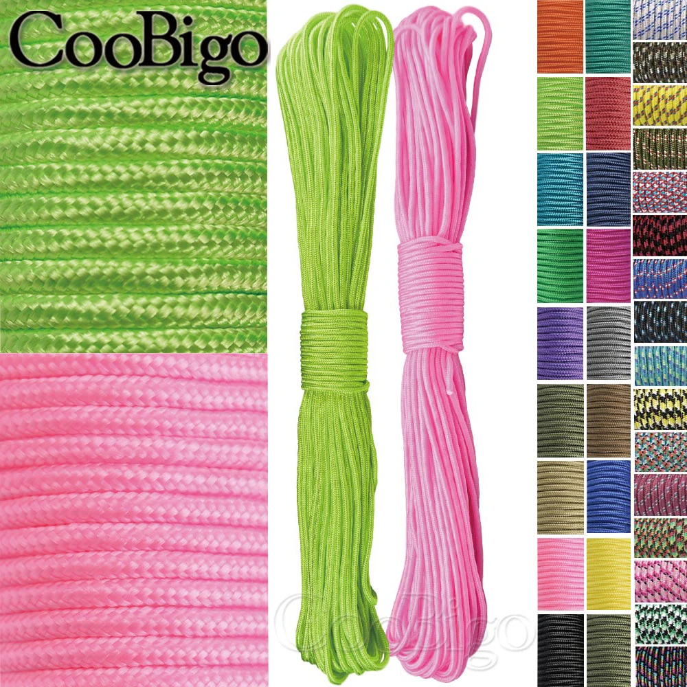 10-328ft-3mm-Parachute-Cord-Lanyard-Rope-Paracord-Bracelet-Cordon-One ...