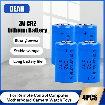 손전등 디지털 카메라용 리튬 배터리, 사진 장치, 가스 계량기 건조 1 차 전지, CR15H270, DLCR2 ELCR2, 3V, 4 개