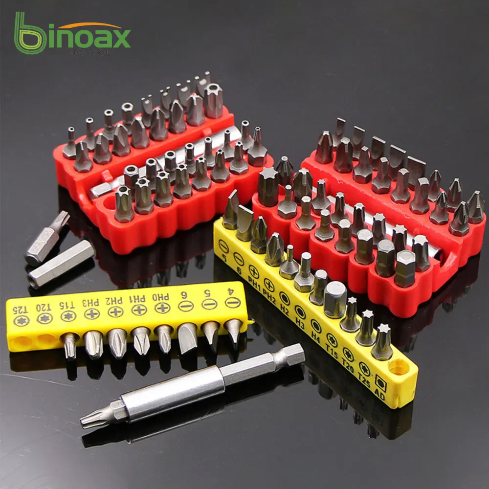 Binoax-33pcs-Security-Bit-Set-with-Magnetic-Extension-Bit-Holder-Tamper ...