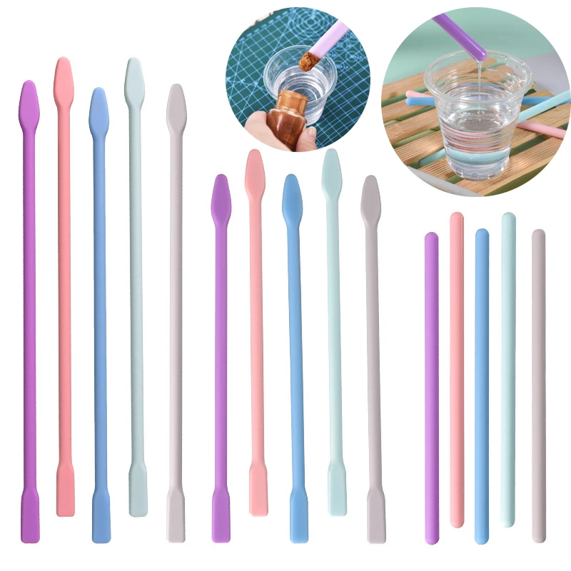 1Pcs-Multifunction-Stirring-Brush-Soft-Silicone-Rod-Powder-Spoon-DIY ...