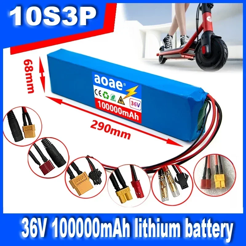 36V-Battery-Pack-100000mAh-18650-Rechargeable-Lithium-Battery-Pack ...