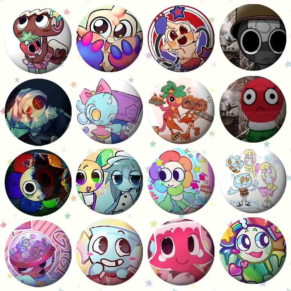 Horrors Game Buttons B-Broochs T-Tinplate Astro Goob Pebble Meme Badges ...
