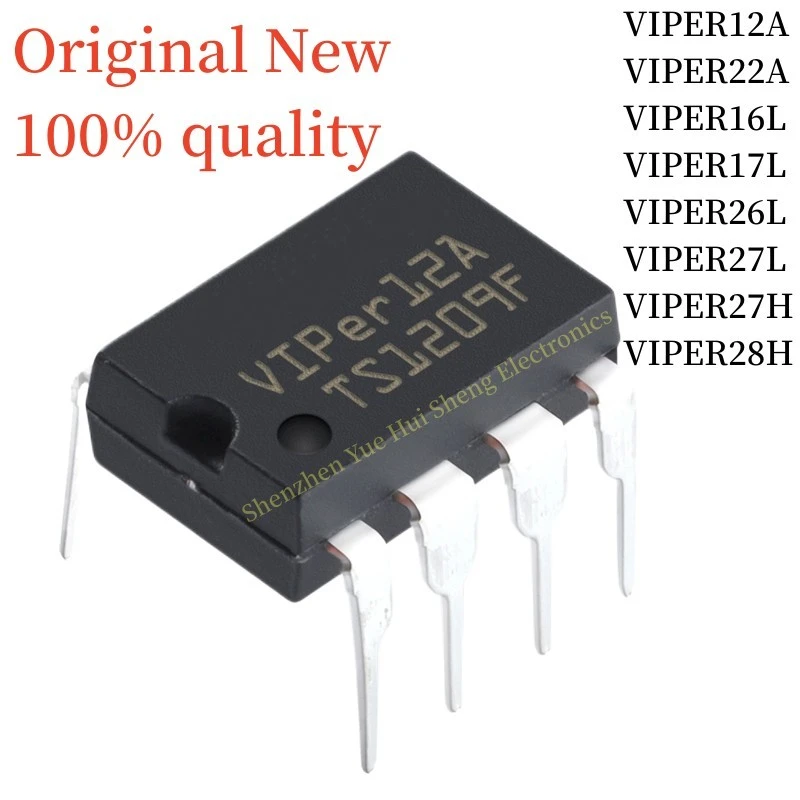 10PCS 100% New Original VIPER12A VIPER22A DIP 8 VIPER16L VIPER17L ...
