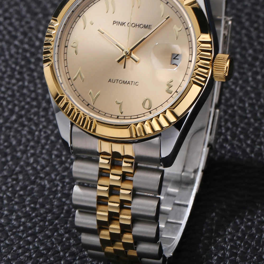 Muslim-Islamic-Jewish-Watch-Arabic-Numerals-Face-Automatic-Movement ...