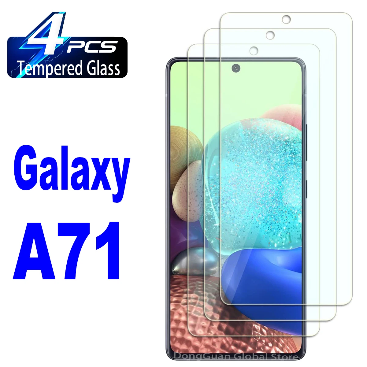 2-4Pcs-Tempered-Glass-For-Samsung-Galaxy-A71-Screen-Protector-Glass ...