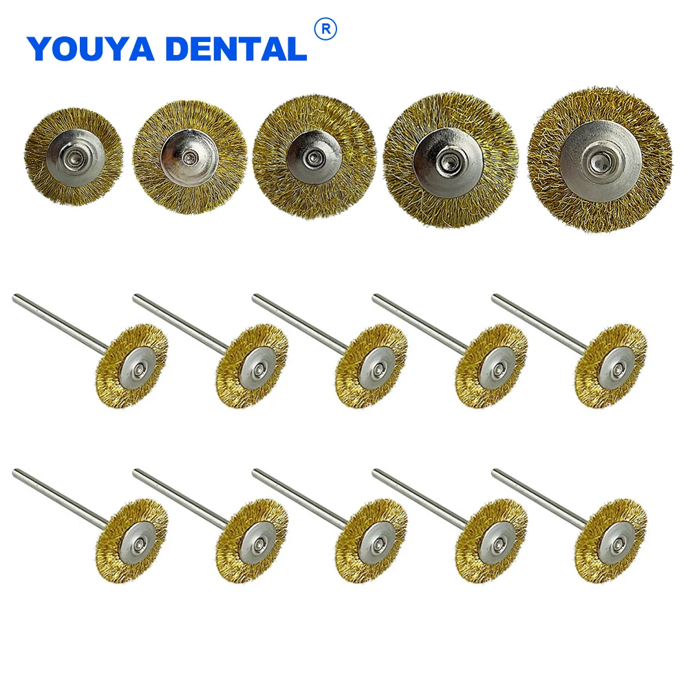 10pcs Dental Lab Copper Wire Brushs Polishing Tool For Grinder ...