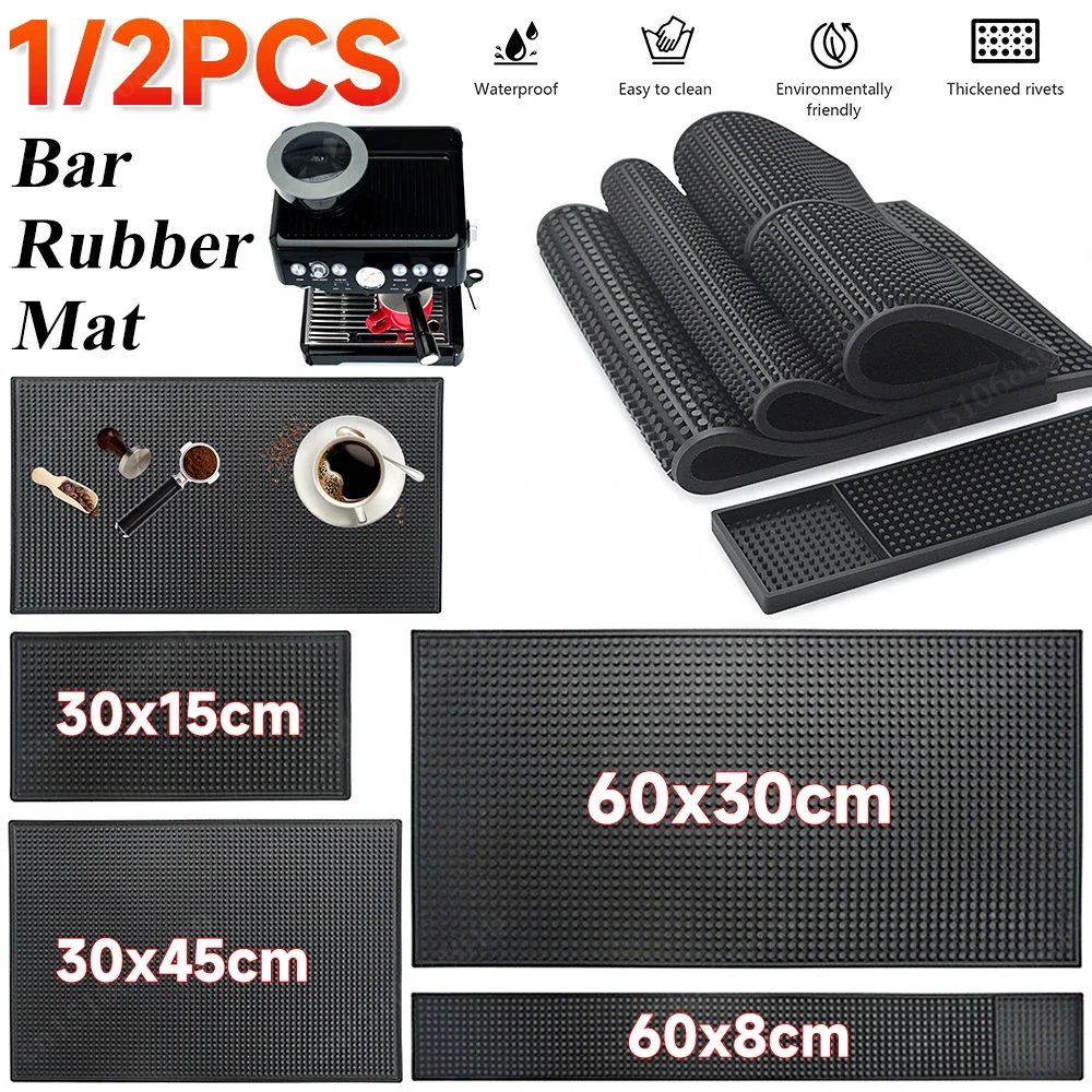 Rubber Bar Mat Coffee Maker Countertop Spill Mats Bar Service Mat Dish ...