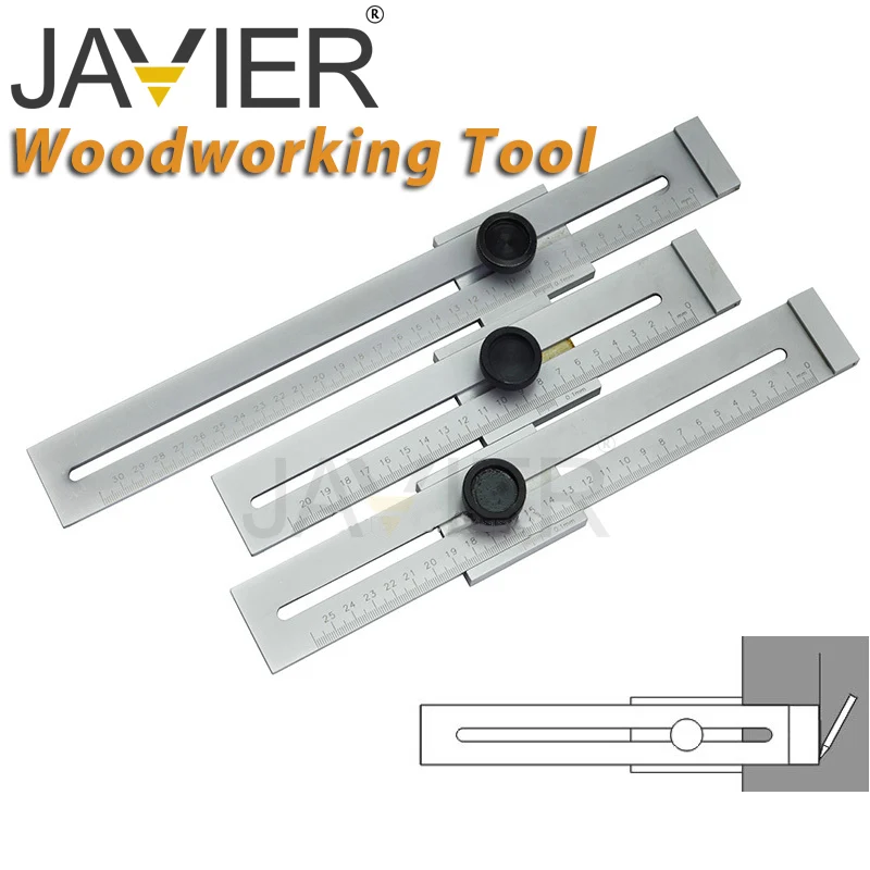 Carbon-Steel-200mm-250mm-300mm-Woodworking-Measuring-Screw-Cutting ...