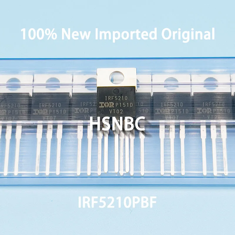 10Pcs-Lot-IRF5210-IRF5210PBF-TO-220-100V-40A-MOSFET-P-channel-Power ...