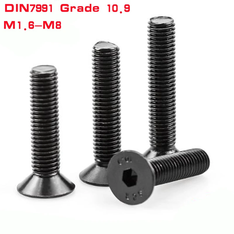 Countersunk Screws M6 | Steel Bolt Screw - 5/10/50pcs M1.6 M2 M2.5 M3 M4 M5 M6 M8 - Aliexpress