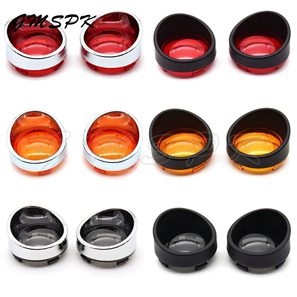 Motorcycle-Turn-Signal-Light-Bezels-Indicator-Lens-Trim-Ring-Visor ...