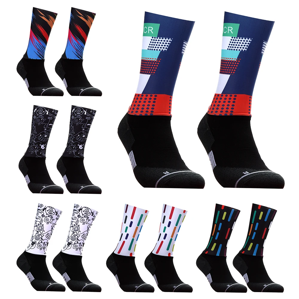 Anti Slip Professional Bike Socks Bicycle Compression Sport Sock Men ...