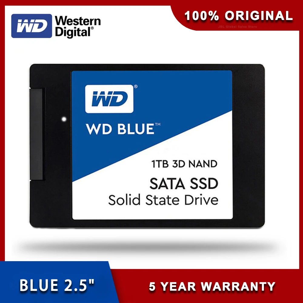 Western Digital 2.5" Ssd 250g 500gb 1t 2t 4t Wd Blue Sa510 Sata Iii Internal Solid State Drive ...